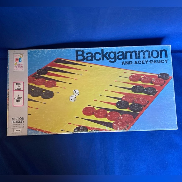 Milton Bradley | Games | Vintage 973 Milton Bradley Backgammon And ...